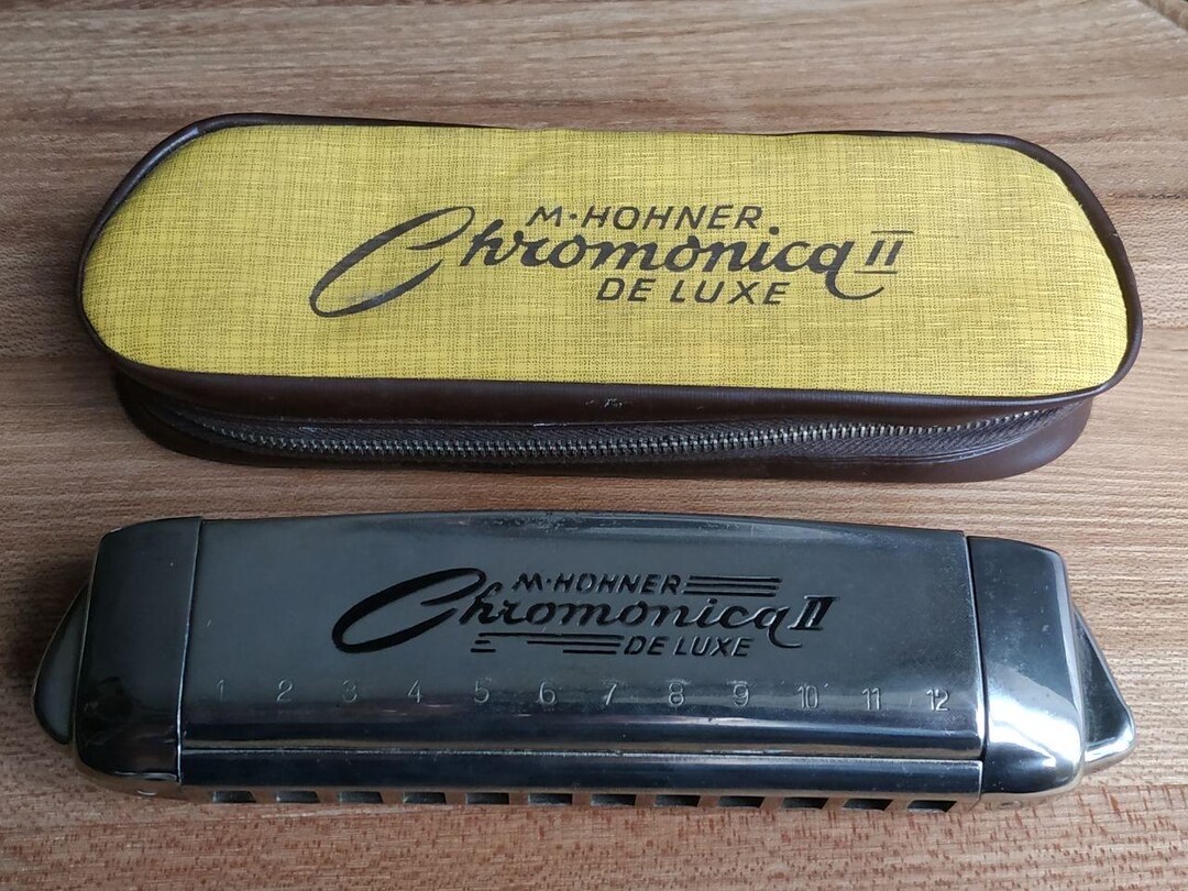 Vintage M. Horner Chromonica II Deluxe Mundharmonika in the Key of G-a ...