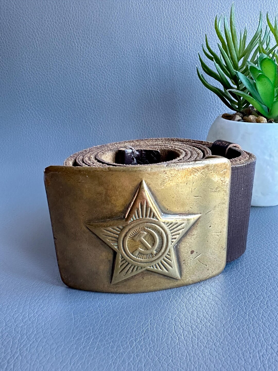 Vintage Soviet Military Belt of a Soldier of the USSR - Etsy