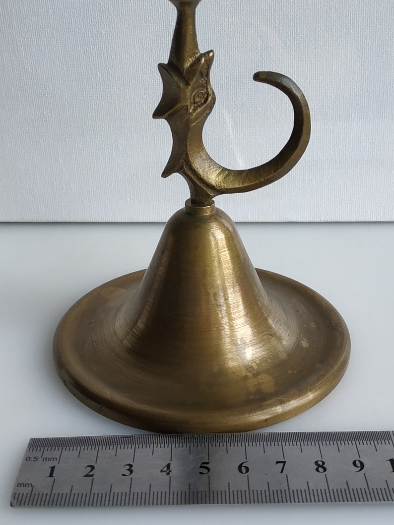 Vintage Bronze Candlestick Fish - Etsy