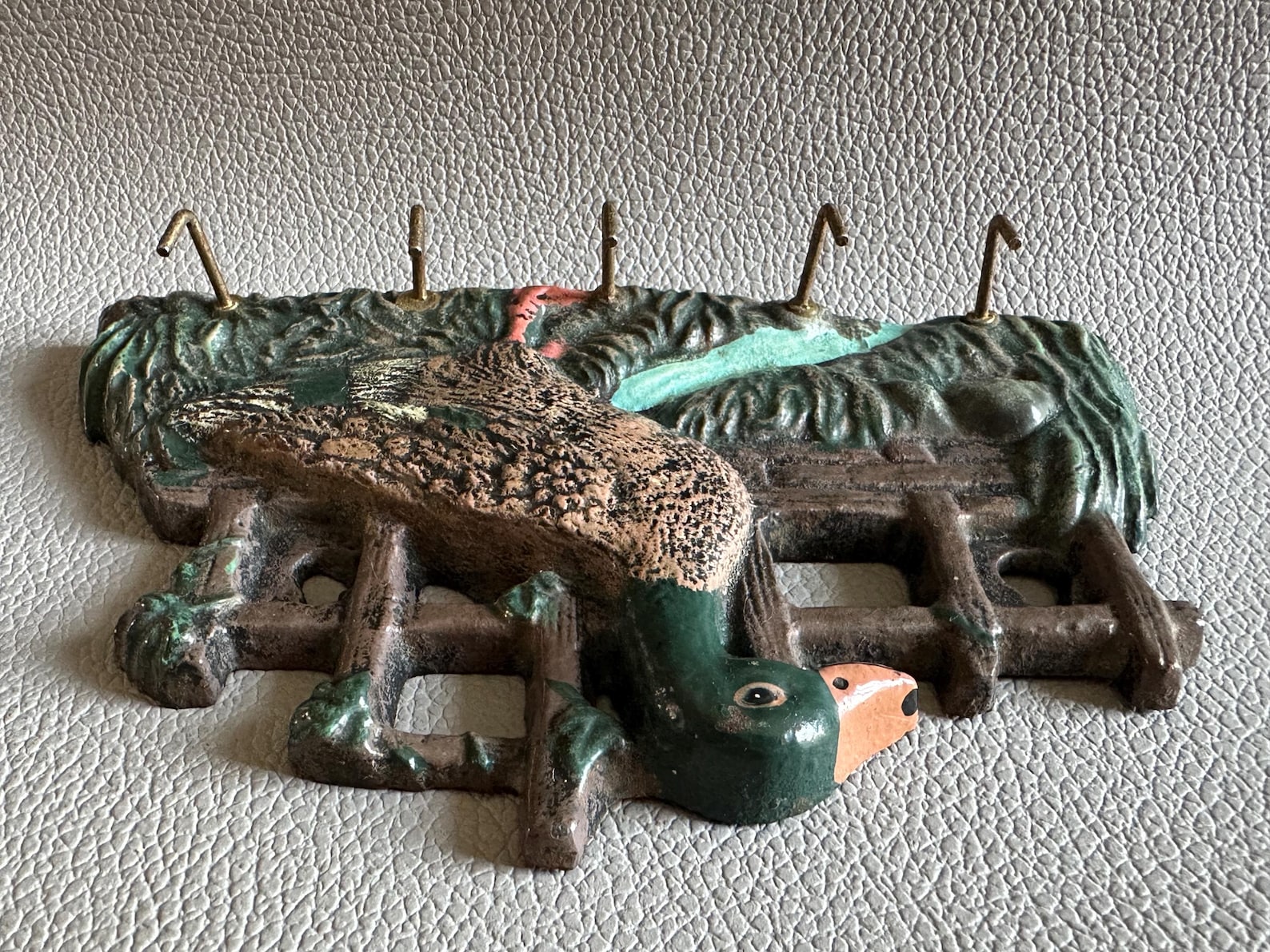 Vintage Cast Iron Coat Rack With Duck Hooks. Cast Iron Coat Rack for ...