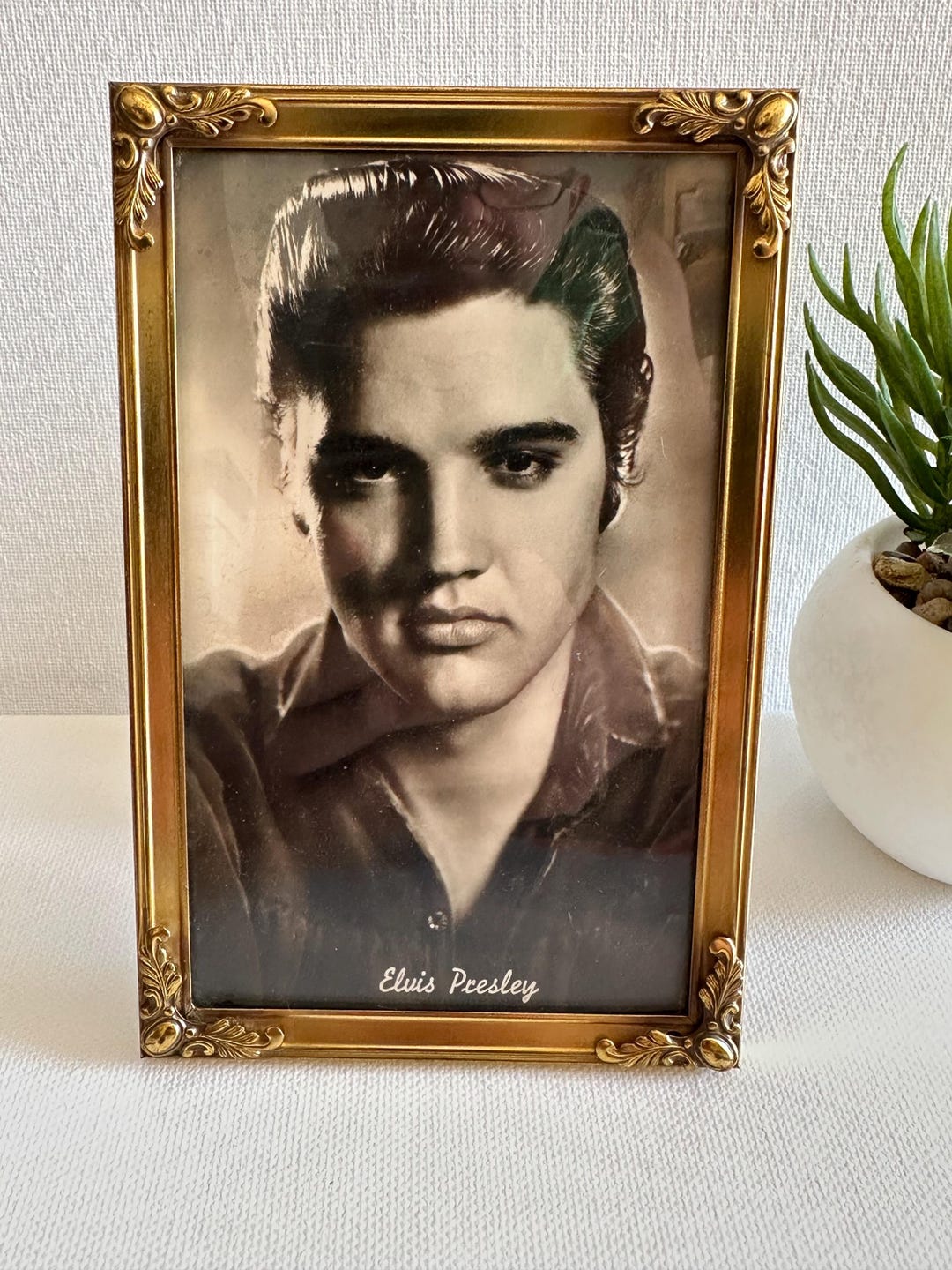 Vintage Photo Frame ML RAMMEN Denmark With a Photo of Elvis Presley - Etsy