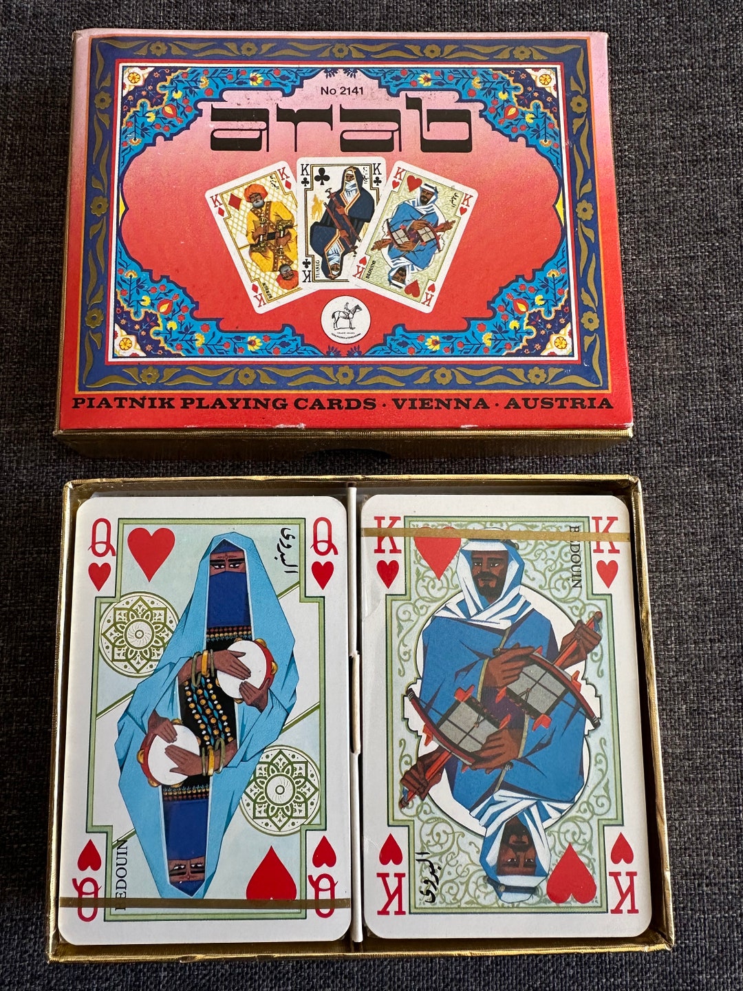 Playing Cards Double Deck 2x55 Arab PIATNIK Austria - Etsy