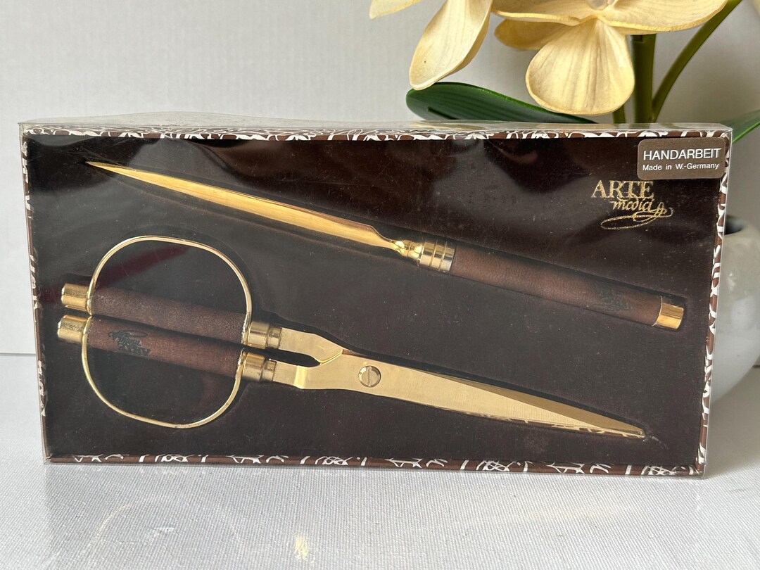 ARTE Medici Desk Set Paper Scissors and Letter Opener Germany - Etsy