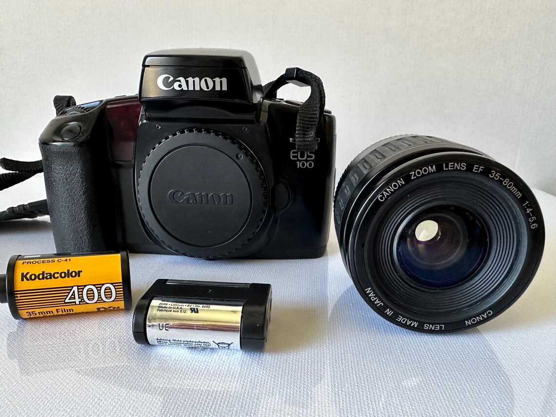 Analog Film SLR Camera Canon EOS 100 With Lens - Etsy