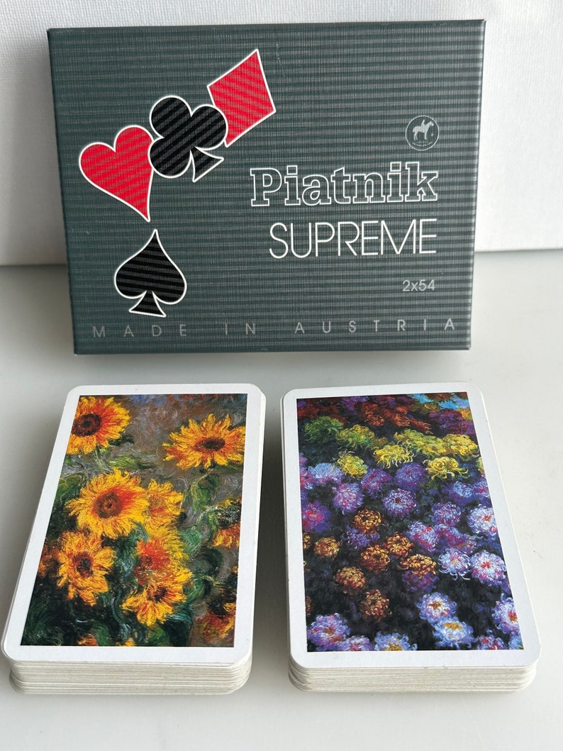 Playing Cards Double Deck 2x54 Supreme PIATNIK Austria - Etsy