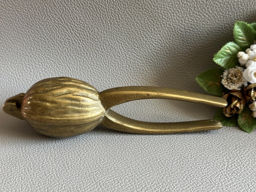 Vintage Brass Nutcracker Antique Brass Nutcracker in the Shape of a ...