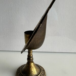 Vintage Brass Candlestick With JERUSALEM Carving. - Etsy