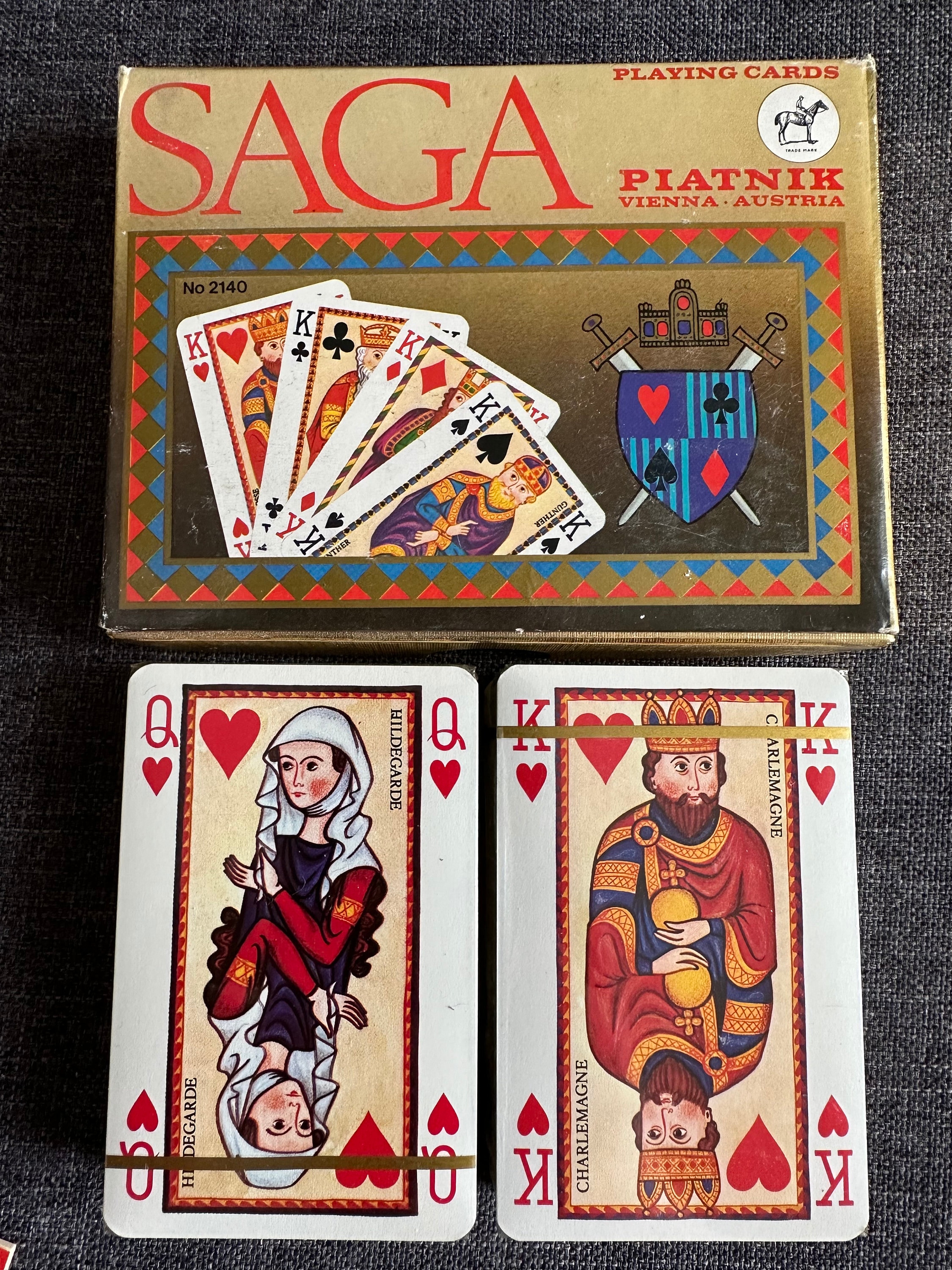 Playing Cards Double Deck 2x55 SAGA PIATNIK Austria - Etsy