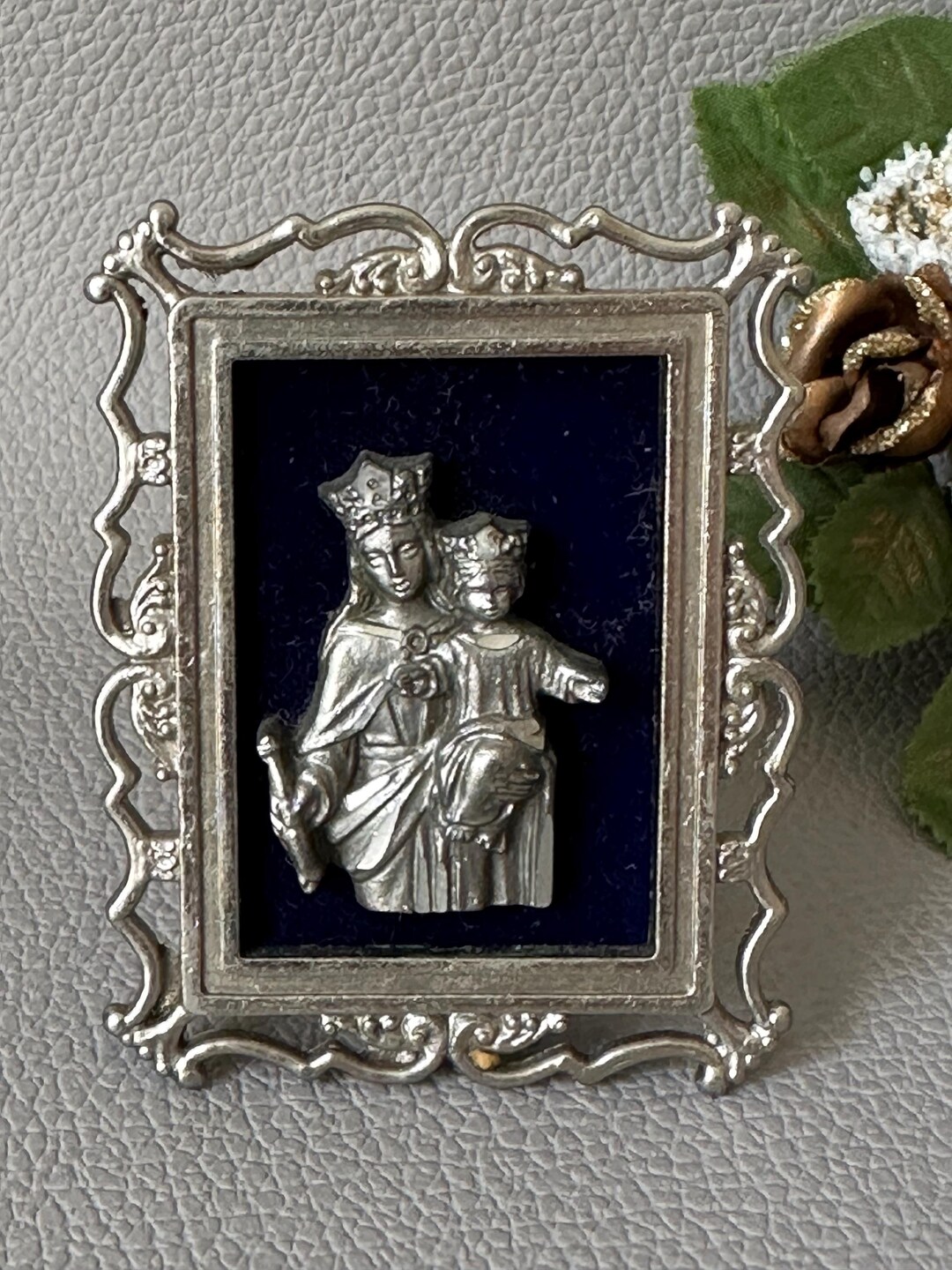 Vintage Desktop Icon Virgin Mary Holding Jesus - Etsy