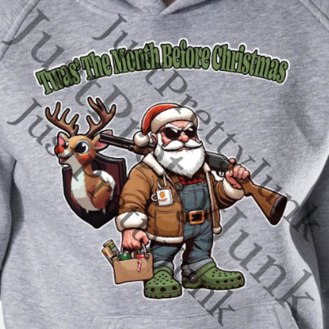 Hunting Santa Digital File Santa Png Hunting Season Hunting - Etsy
