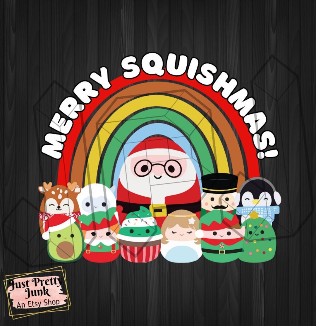 Merry Squishmas Png, Squishmallow Christmas Tree Png, Santa Claus ...