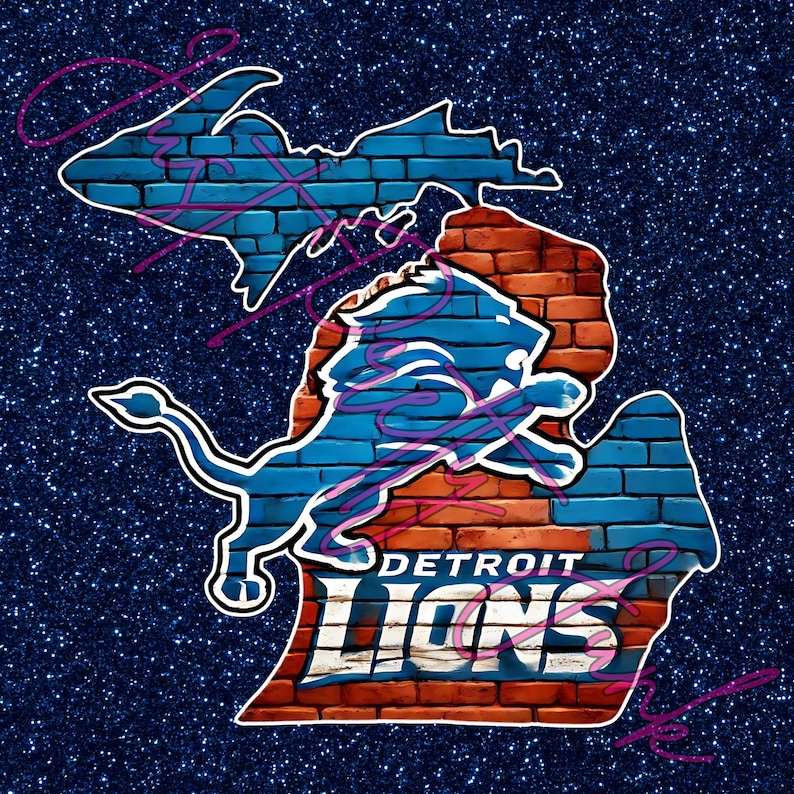 Detroit Inspired Football Design: PNG Digital File (digital Download ...