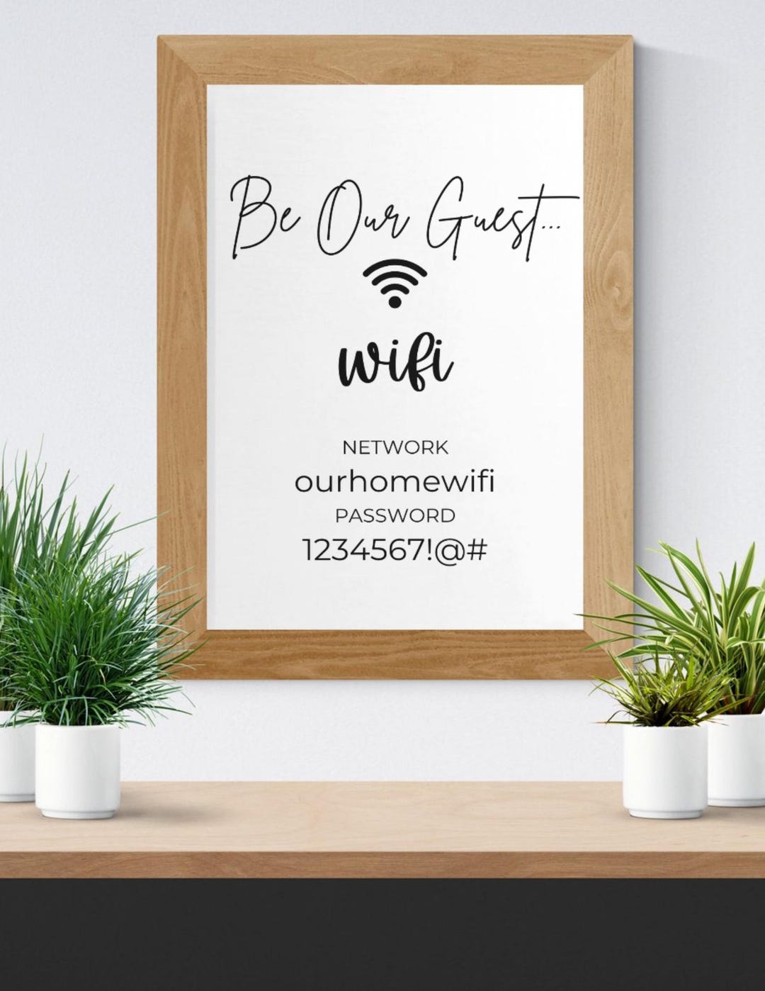 Be Our Guest - Wifi Sign for Visitors - Etsy