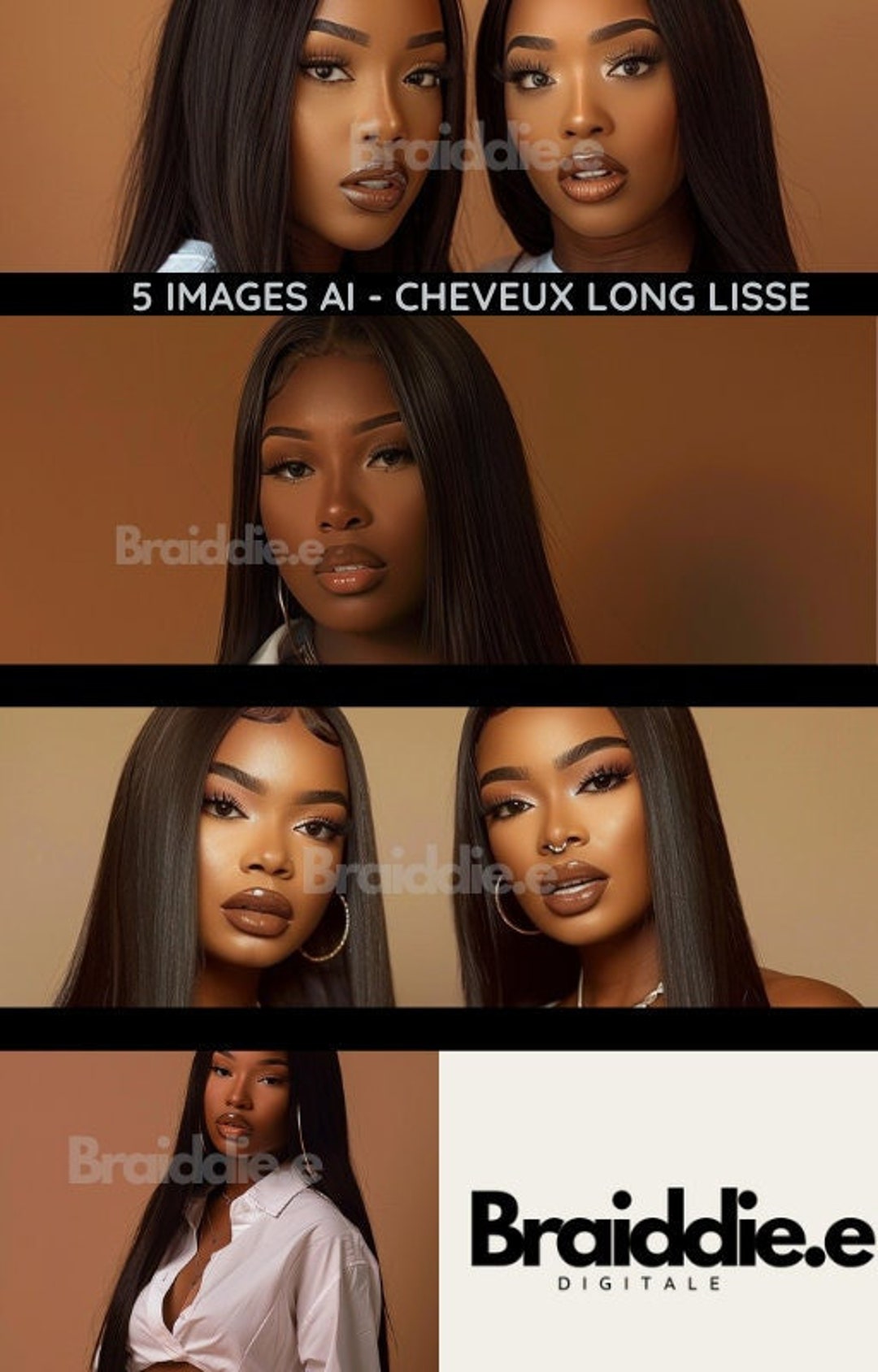 5 AI Mannequins Straight Hair Wig - Etsy