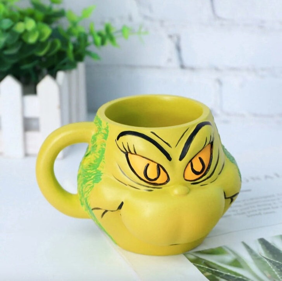 Resin Grinch Coffee Mugs Grinch Christmas Green Mean One - Etsy