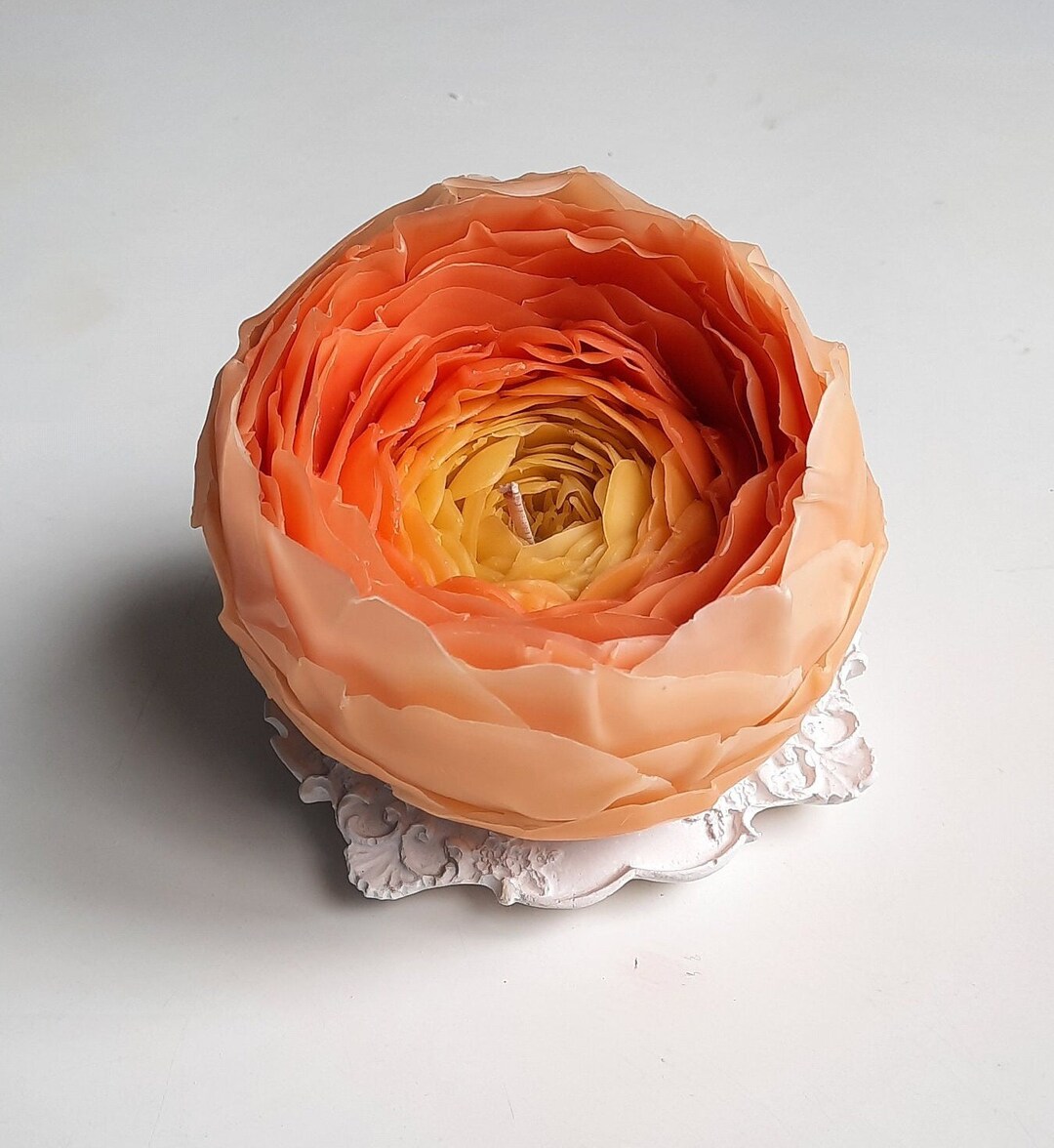 Peony Candle Bud: Botanical Floral Candle - Etsy
