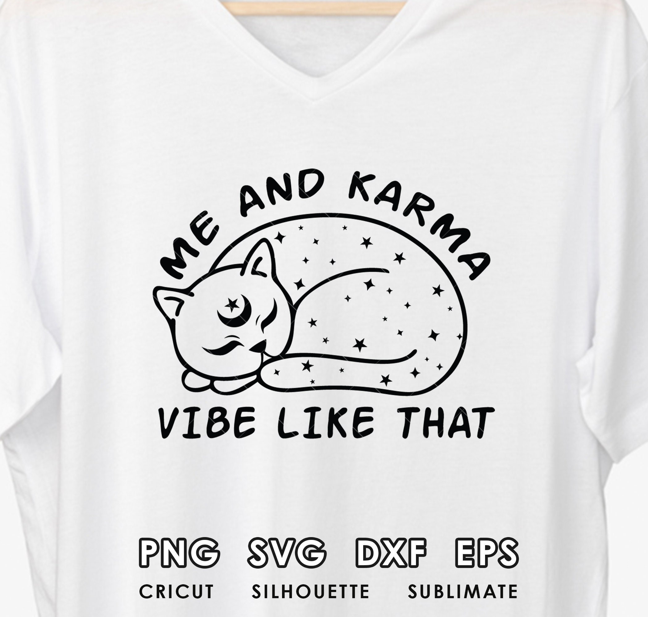 Cat Karma SVG, PNG, Me and Karma Vibe Like That Svg, Taylor Inspired ...