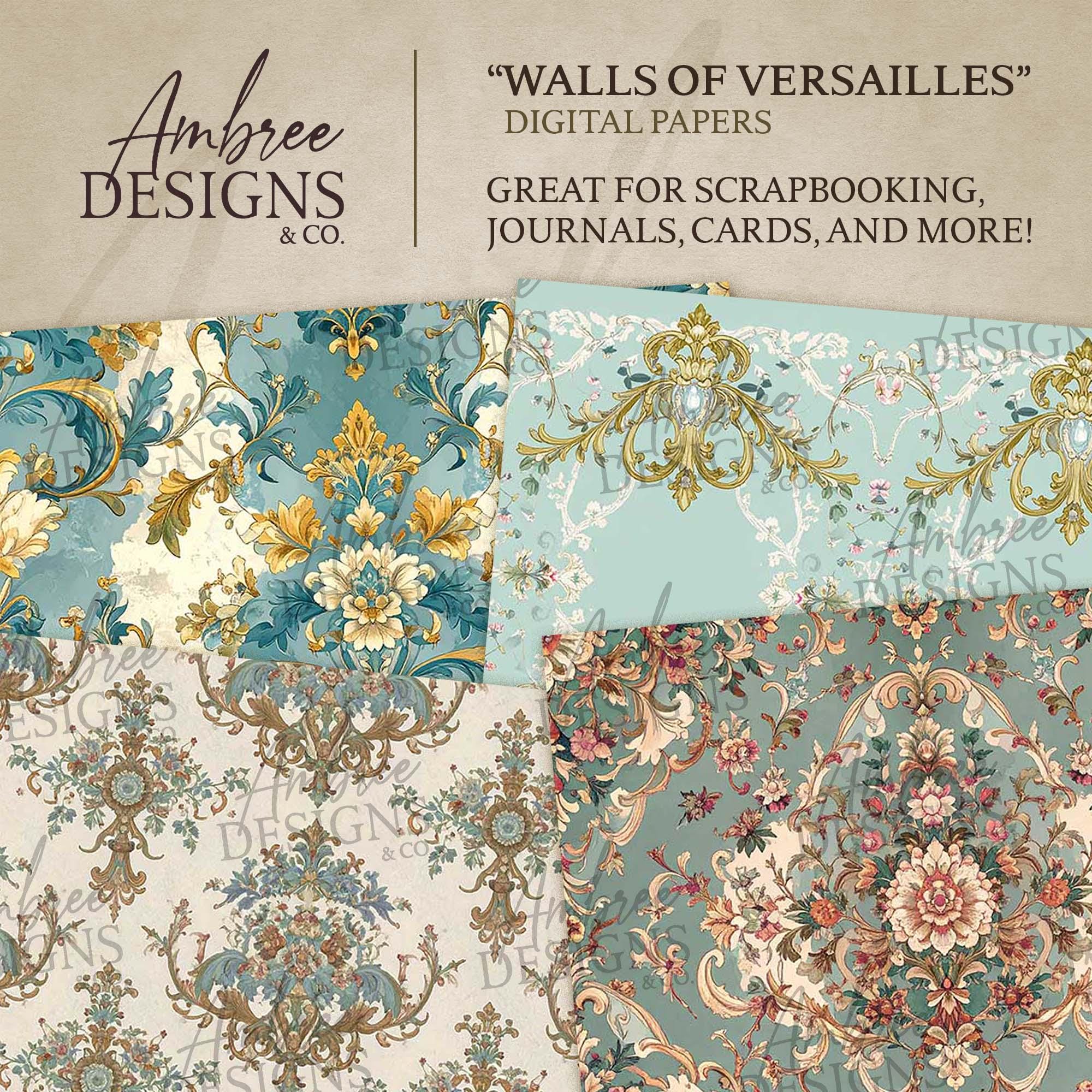 Ornate Rococo Paper, 8.5 X 11 Elegant Damask, Marie Antoinette ...