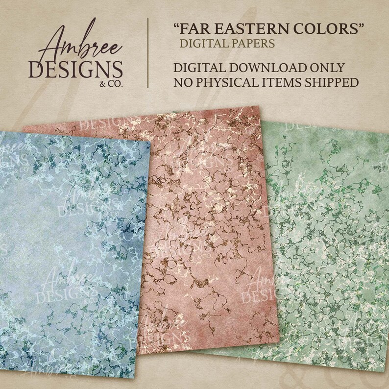 12 X 12 Far East Colors, Filigree Pattern, World Color Palette ...