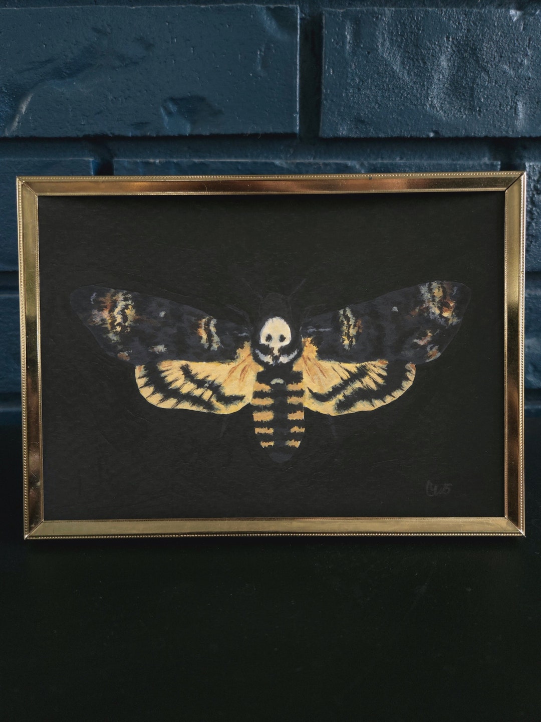 Deaths Head Hawk Moth Fine Art Print, Unframed, Nature Art, Dark ...