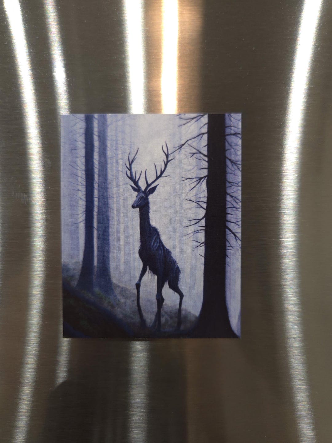 Not-deer Magnet: Spooky Cryptid Art Fridge Decor - Etsy