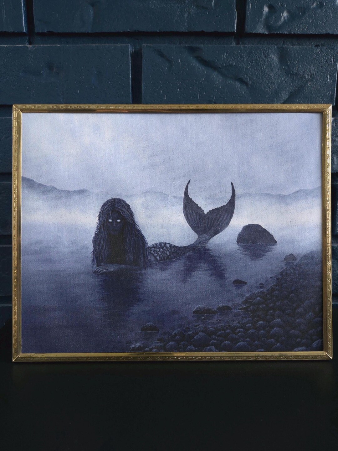 The Temptress Fine Art Print, Siren, Mermaid, Cryptid, Spooky, Creepy Creatures, Gothic Decor ...