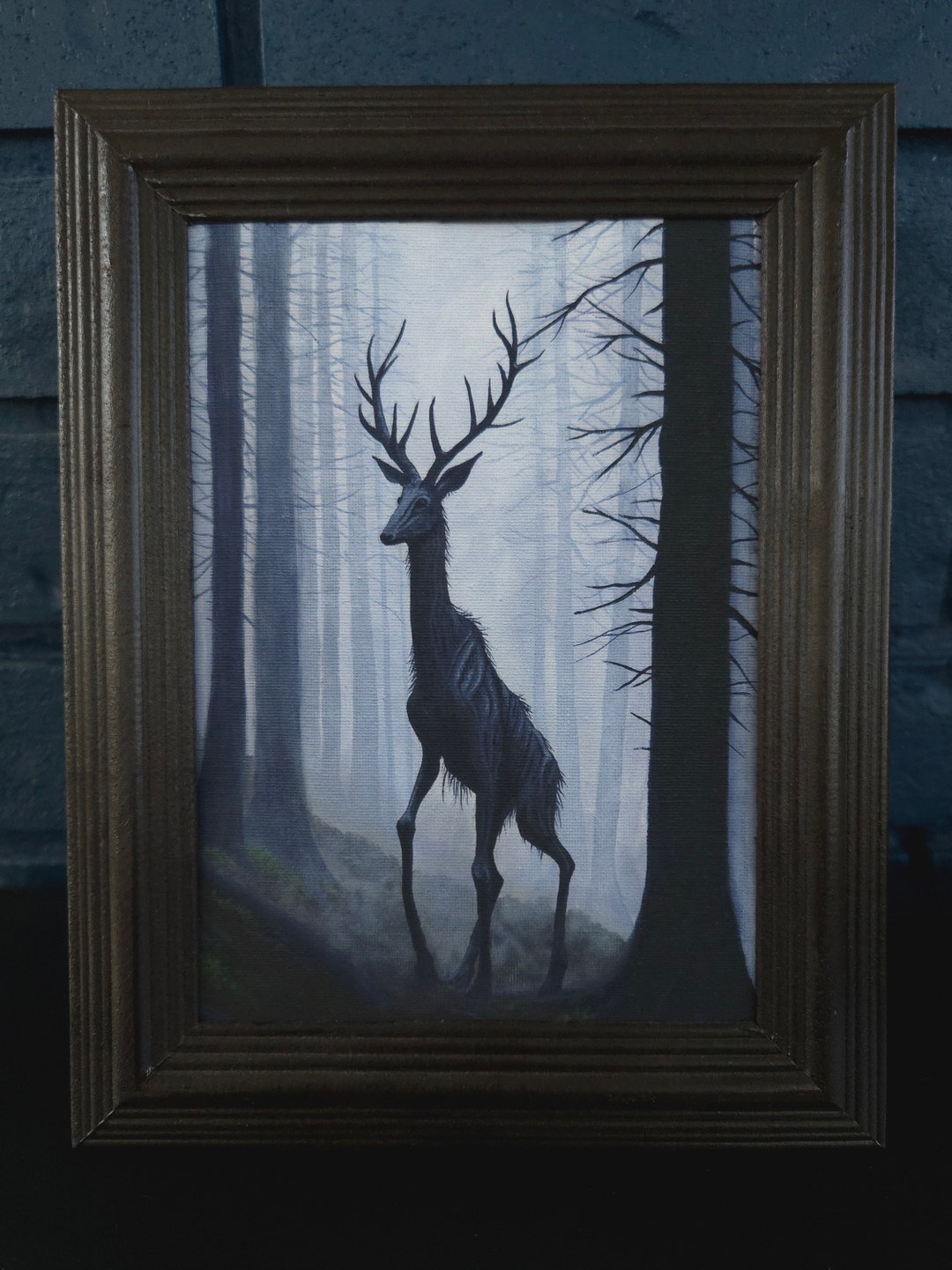 Forest Guardian Giclée Art Print, Cryptid Art, Spooky Cottagecore ...