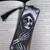 Grim Reaper Skeleton Laminated Bookmark With Tassel, Spooky Bookmark ...
