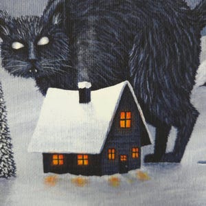 The Yule Cat Fine Art Print, Jolakotturinn, Folklore, Cryptid, Spooky ...