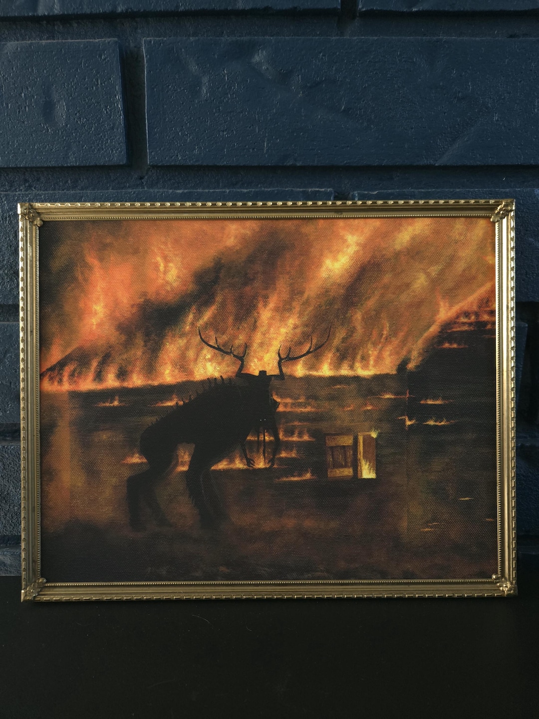 Wrath of the Ancient Fine Art Print, Moder Art, Jotunn, Burning Barn ...