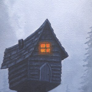 The Witch Fine Art Print, Baba Yaga’s Hut, Cryptid, Spooky Cottagecore, Thistlefoot, Creepy ...