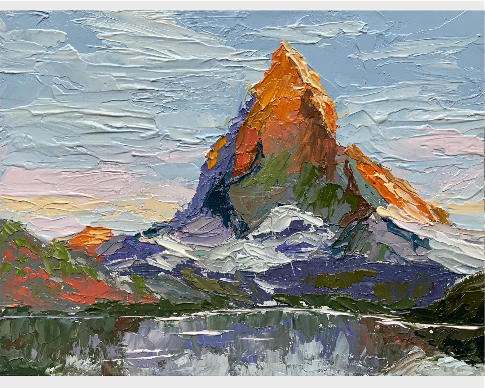 Landscape Mount Matterhorn Switzerland Mountains Lake Miniature ...