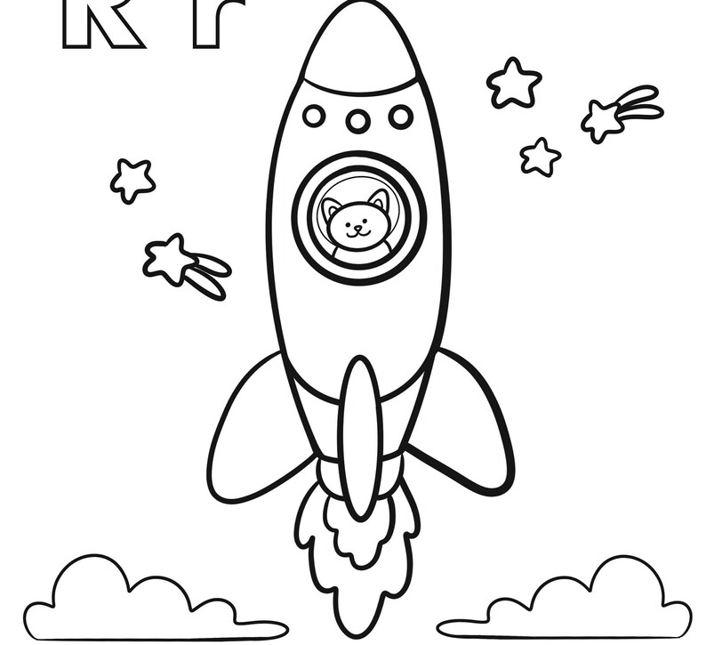 26 Alphabet Coloring Pages for Kids – Printable Black & White Letters ...