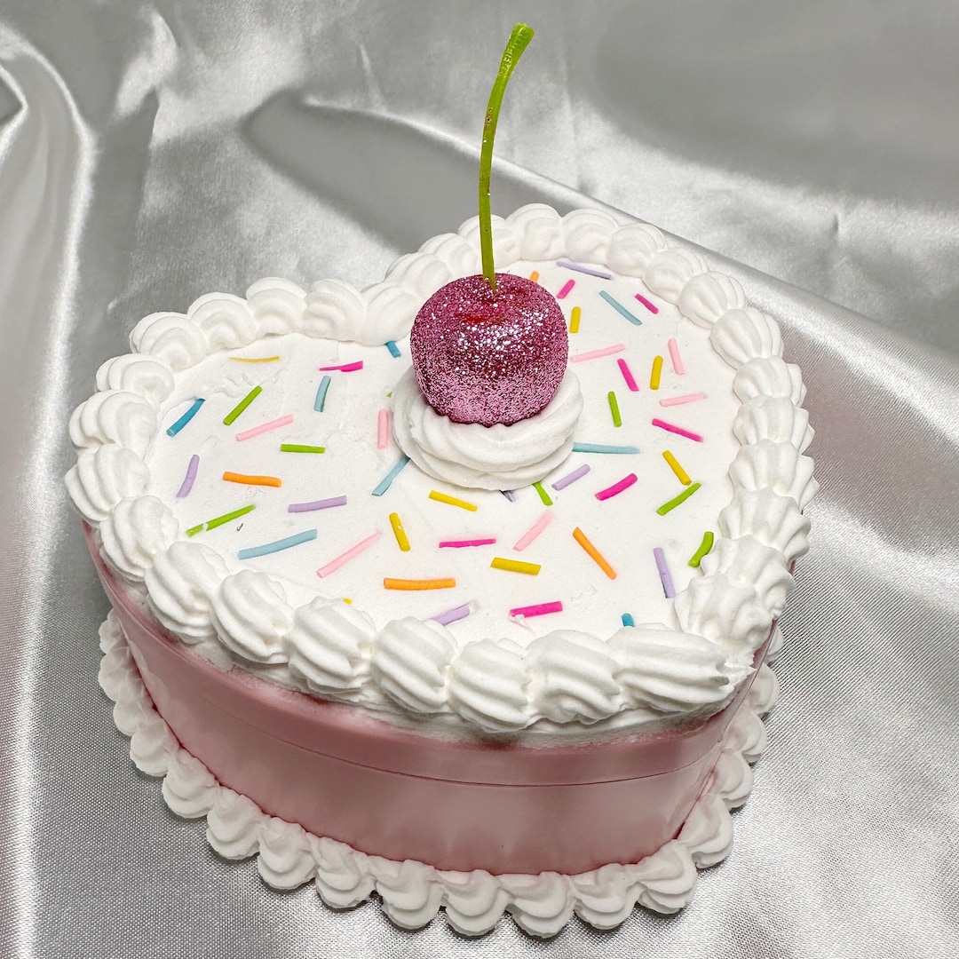 Fake Cake Jewelry Box With Sprinkles and Cherry - Etsy