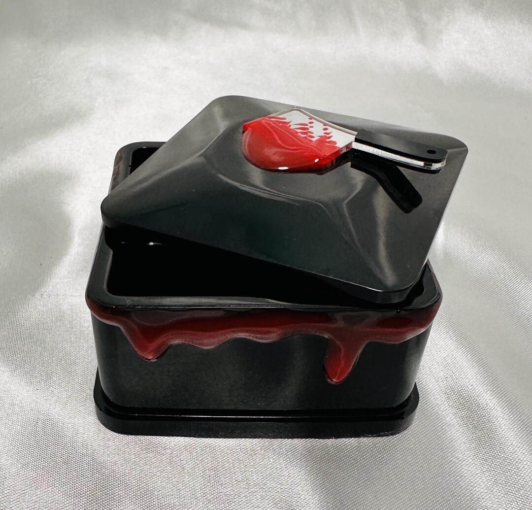 Bloody Halloween Trinket Box With Cleaver Horror Inspired Storage - Etsy