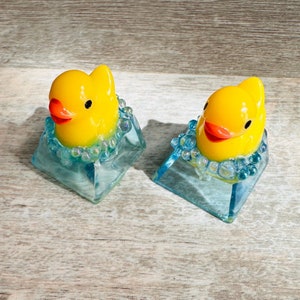 Translucent Rubber Duck in Bubble Bath ESC Keycap for Mechanical ...