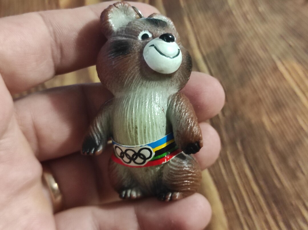 Soviet Olympic Bear Figurine USSR Olympic Games Symbol Souvenir ...