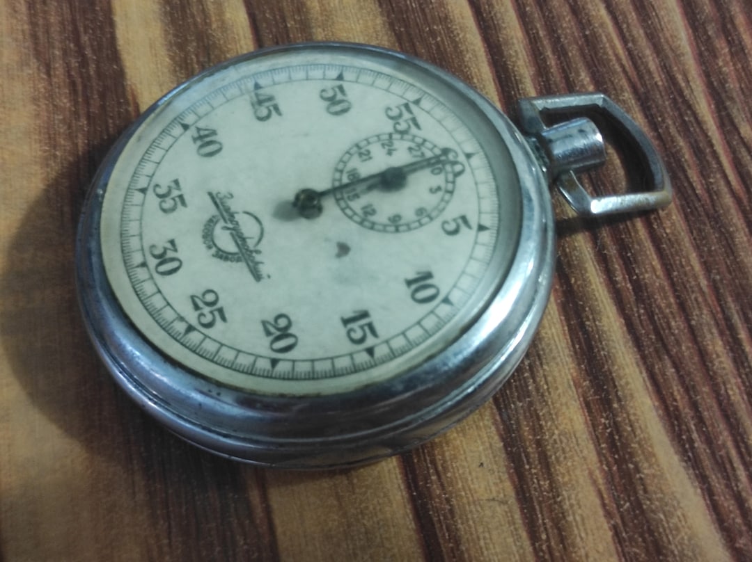 Vintage Stopwatch Watch Factory ZLATOUST 1960 Soviet Mechanical USSR ...