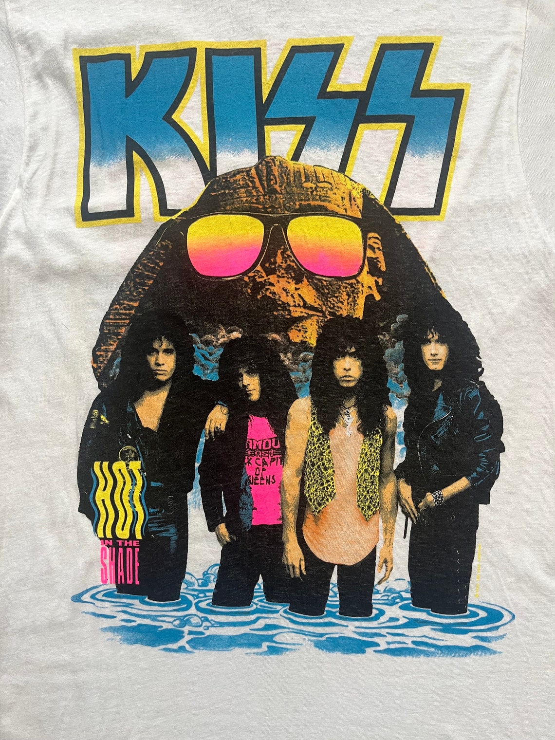 VINTAGE 90s KISS Hot in the Shade Tour Concert T-shirt/tee Original ...