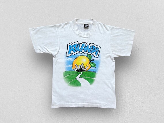 VINTAGE 1990 Atlanta city street art t-shirt/tee Orig… - Gem