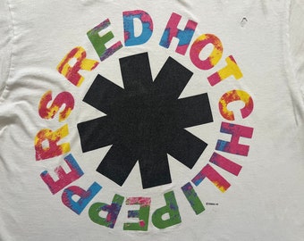 VINTAGE 80s Red Hot Chili Peppers RHCP Concert T-shirt/tee VINTAGE 80s Red Hot Chili Peppers RHCP Concert T-shirt/tee