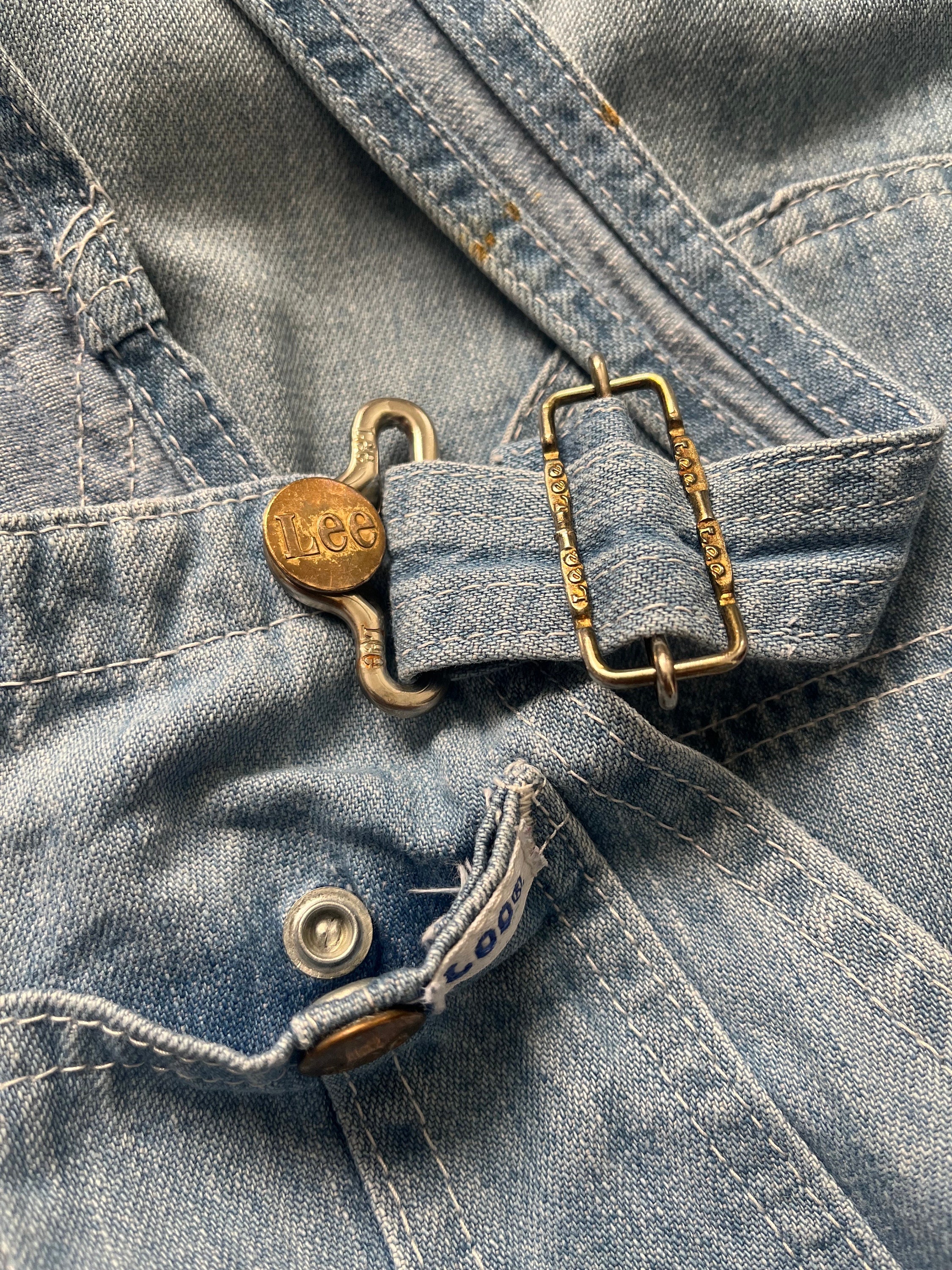 VINTAGE 60s Lee Overall Dungarees Workwear Union Made in USA - Etsy