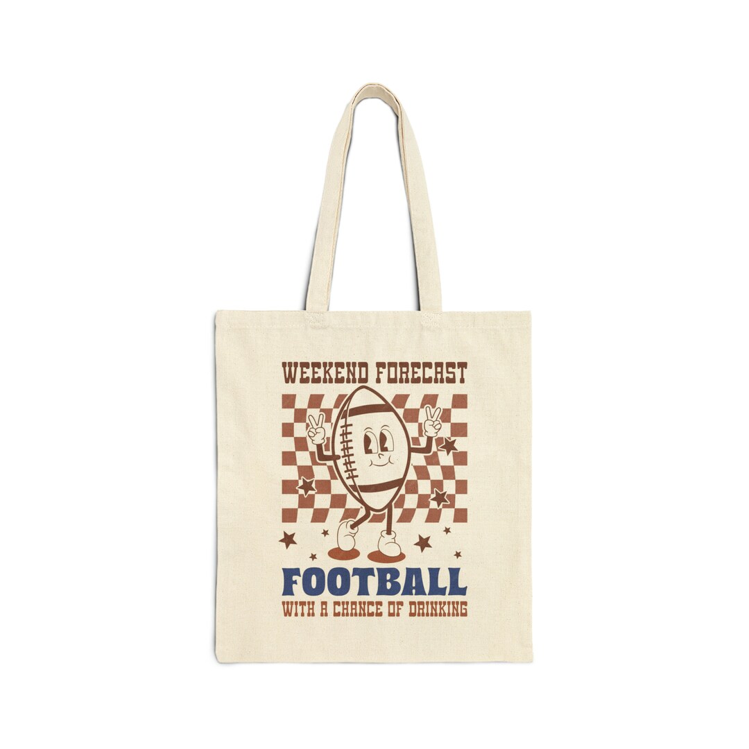 FOOTBALL Tote Bag | Heavyweight Organic Cotton | Reusable Bag | Eco ...