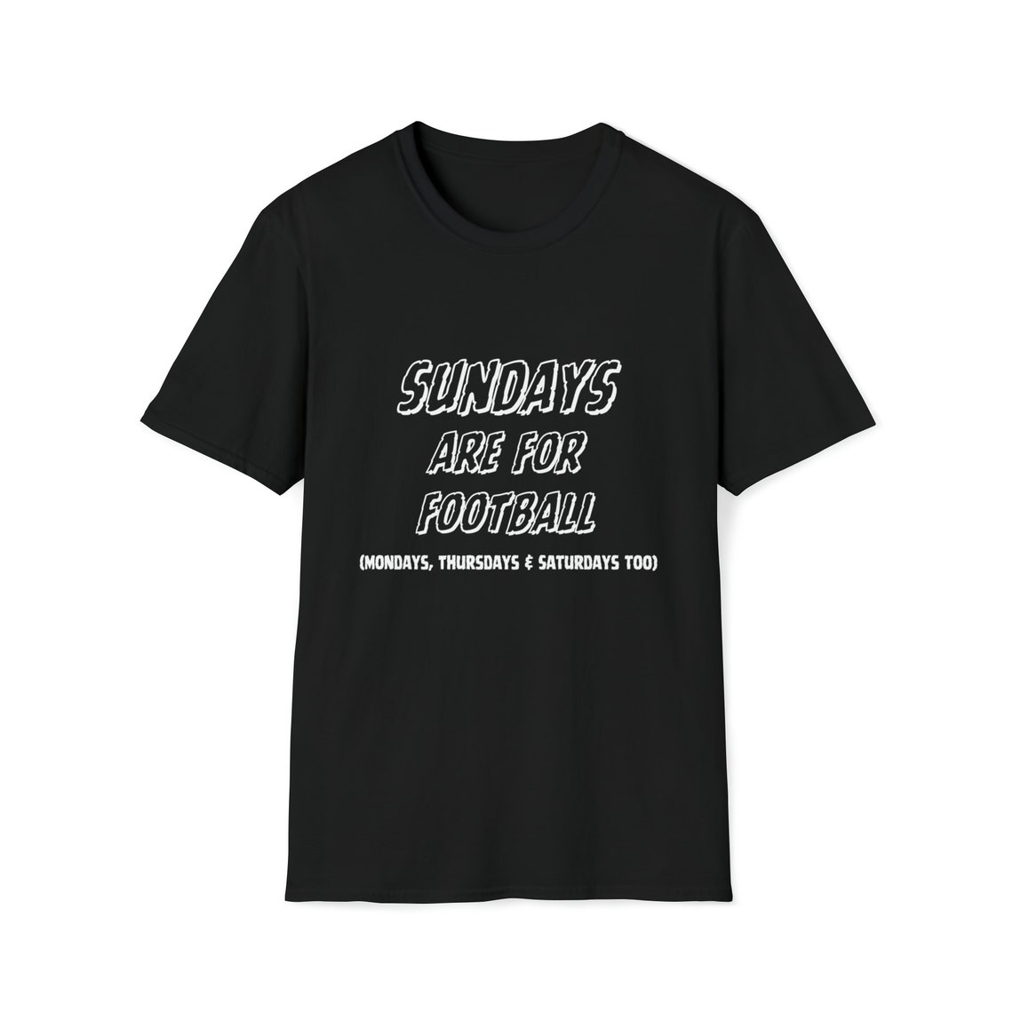 Sundays Are for Football T-shirt, Men's Round-neck T-shirt, Crew Neck Tee, Printed Tshirt ...