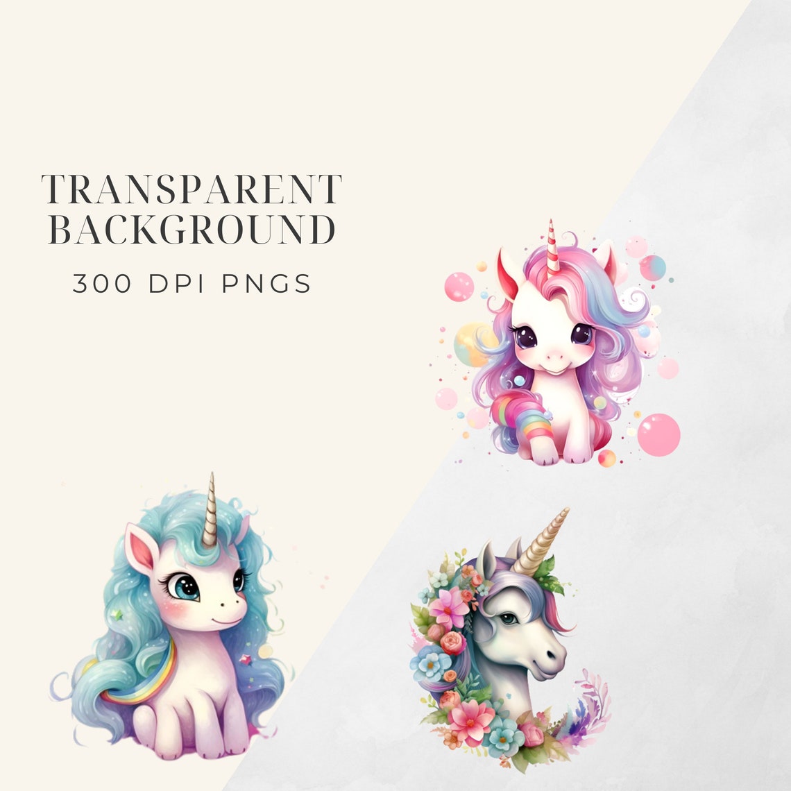 Cute Unicorn Clipart, Commercial Use, Unicorn Png, Magic Unicorn ...