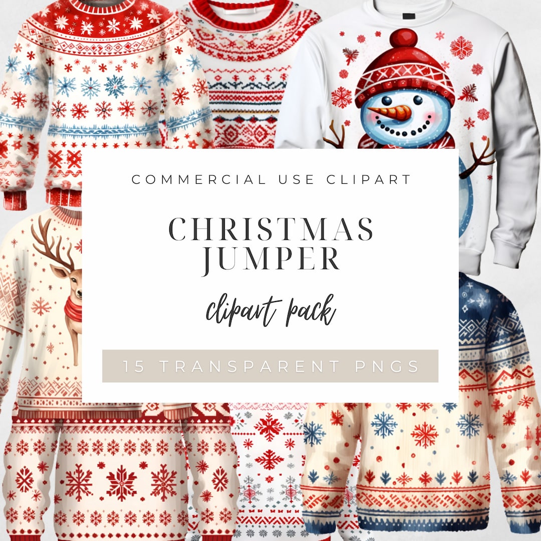 Christmas Jumper Clipart Png,ugly Christmas Sweaters Clipart,christmas ...