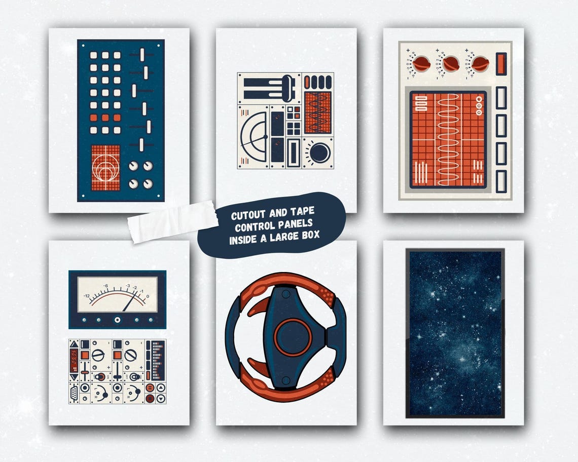 Space Dramatic Play Set, Instant Download, Pretend Play Activity ...