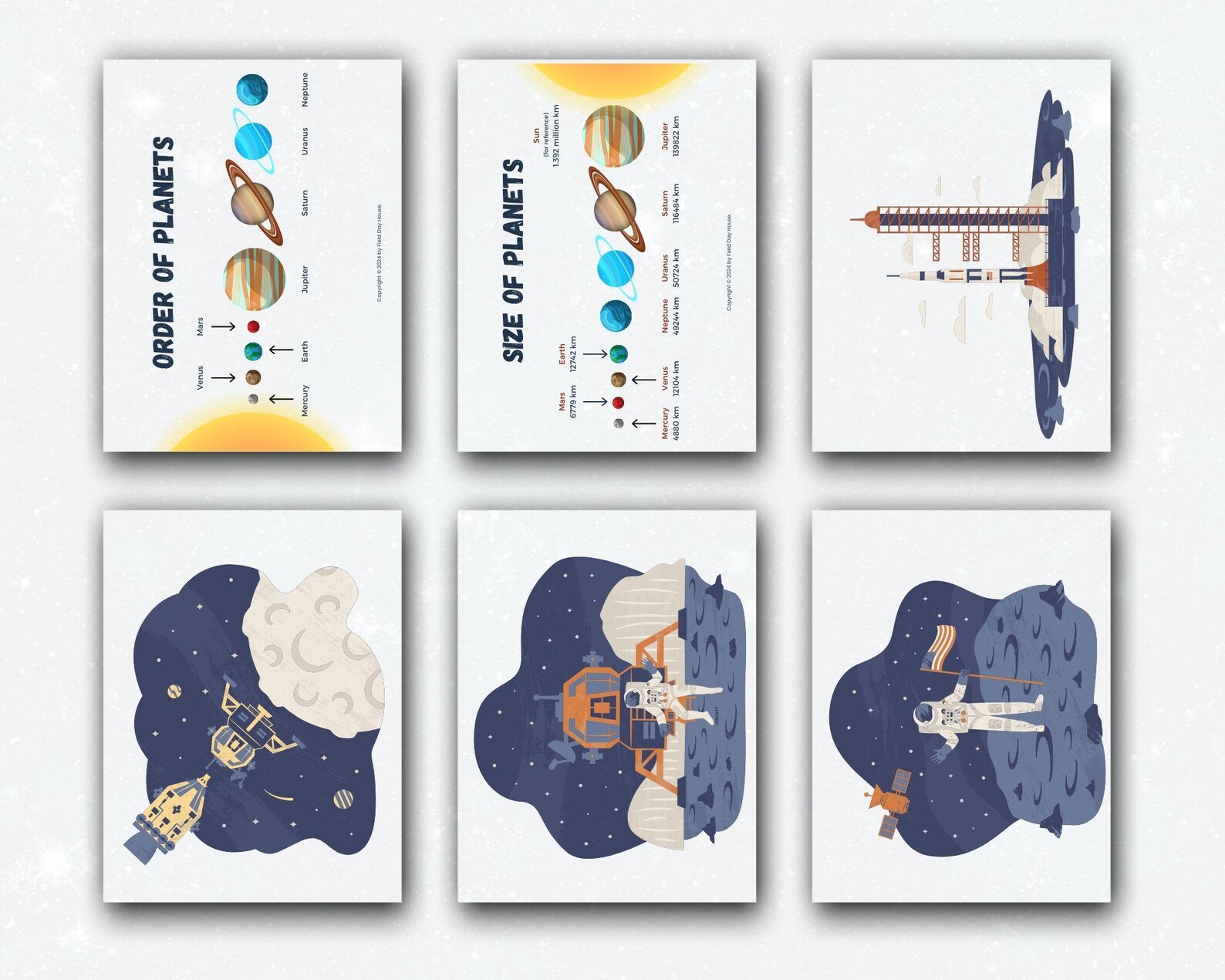 Space Dramatic Play Set, Instant Download, Pretend Play Activity ...