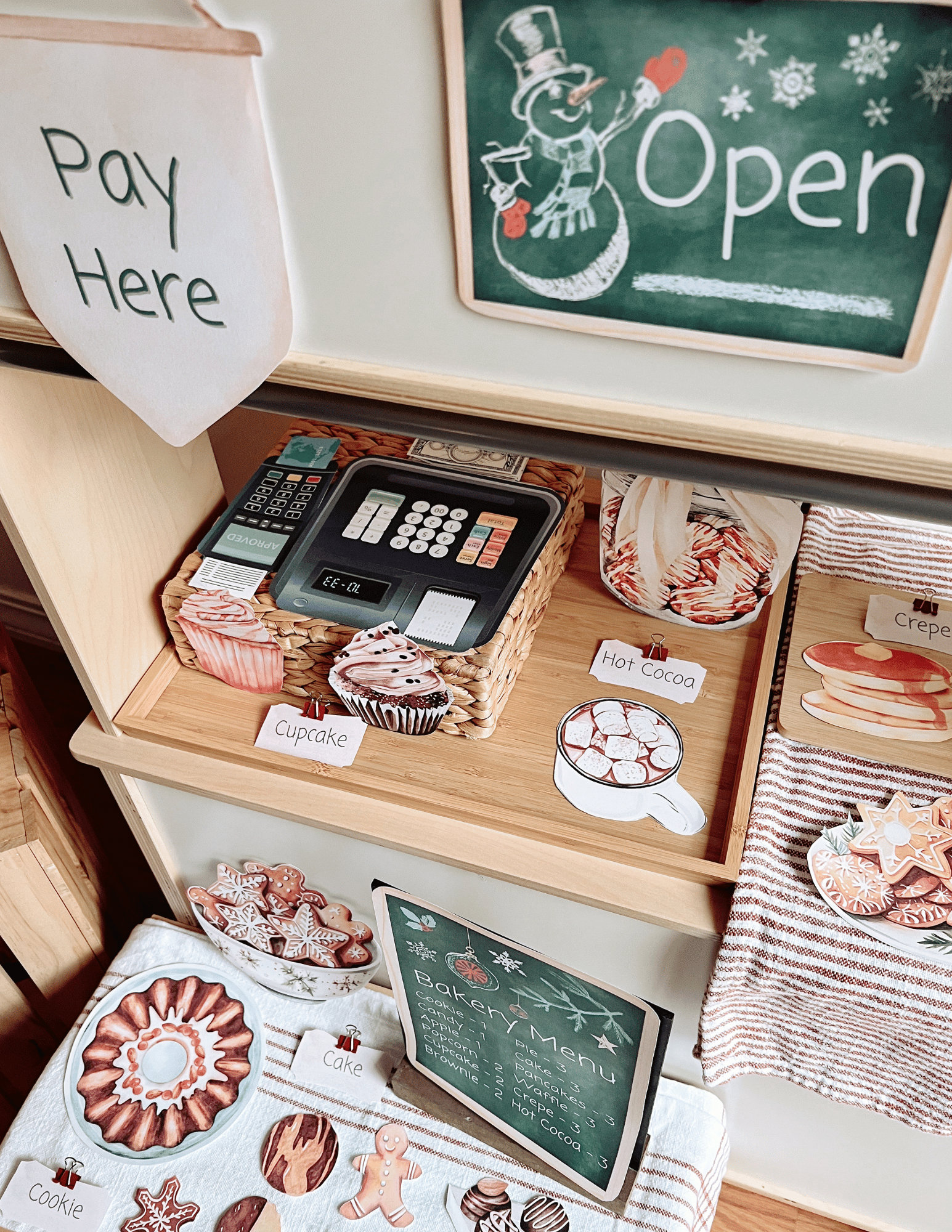 Holiday Bakery Pretend Play Kit - Dramatic Play Printable - Classroom ...