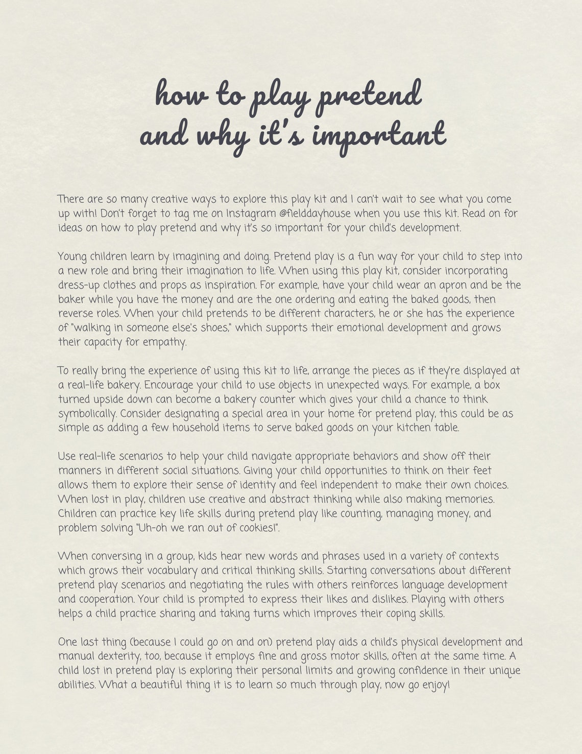 Holiday Bakery Pretend Play Kit - Dramatic Play Printable - Classroom ...